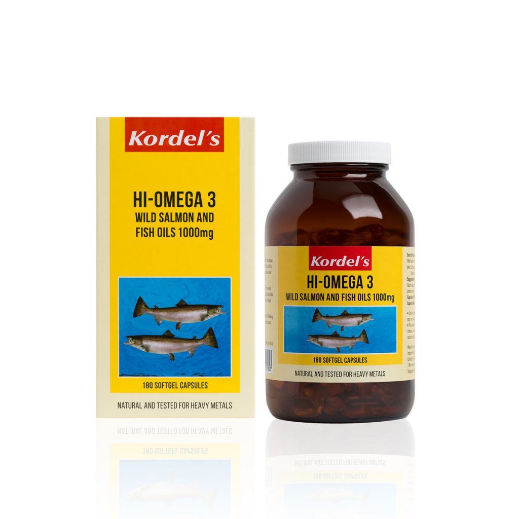 KORDEL'S HI-OMEGA 3 WILD SALMON AND FISH OILS 1000 mg - Nuvanta