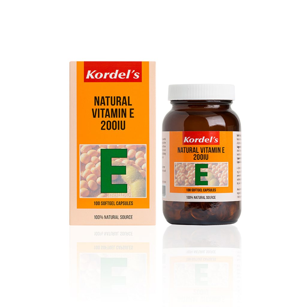 KORDEL'S NATURAL VITAMIN E 200 IU 100s - Nuvanta